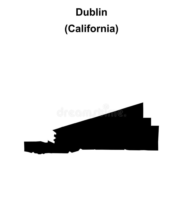 Dublin outline map stock vector. Illustration of dublin - 356992939