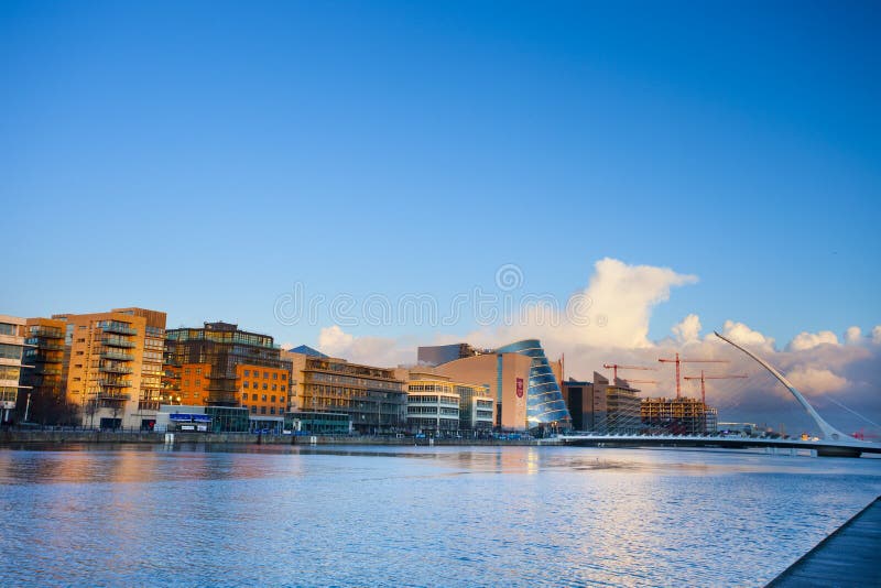 Dublin quay editorial stock photo. Image of quay, sunny - 13199328