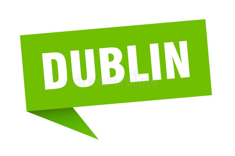 Dublin Sticker. Dublin Signpost Pointer Sign Stock Vector ...
