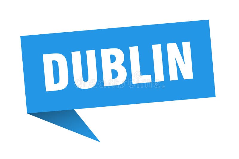 Dublin Sticker. Dublin Signpost Pointer Sign Stock Vector ...