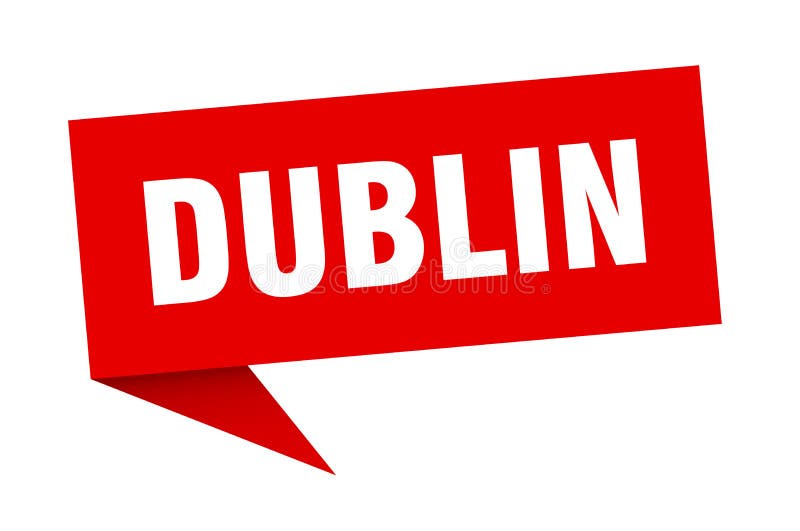 Dublin Sticker. Dublin Signpost Pointer Sign Stock Vector ...