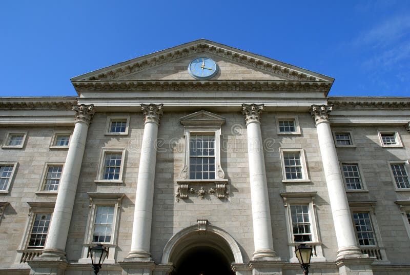 Dublin,Trinity College, Main Entrance Stock Image - Image of history ...
