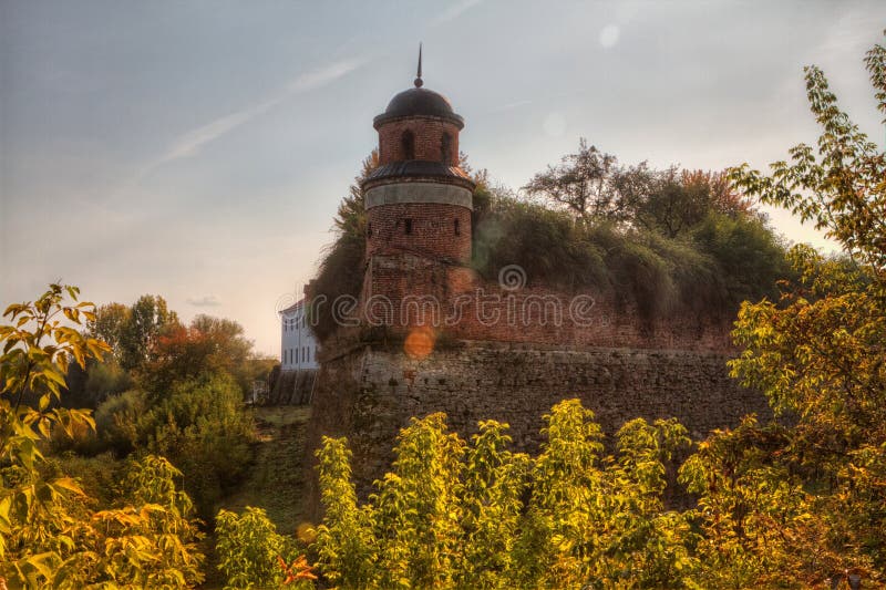 Dubno Castle stock image. Image of bridge, dubno, scenic - 34847577