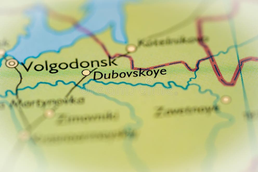 Dubovsky, Russia Highlighted on a World Map Stock Image - Image of ...