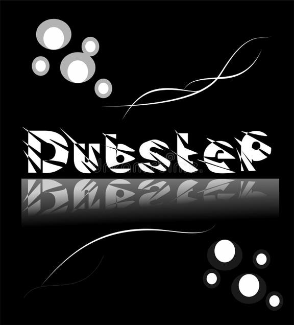 Dubstep stock vector. Illustration of sticker, black - 27573595
