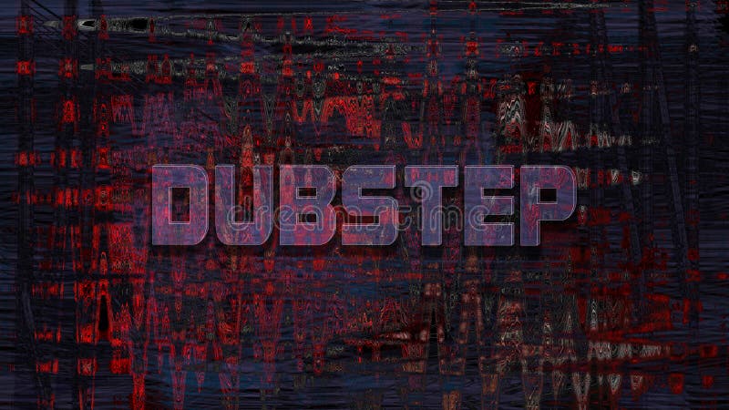 Dubstep, 3D rendering stock illustration. Illustration of abstract ...