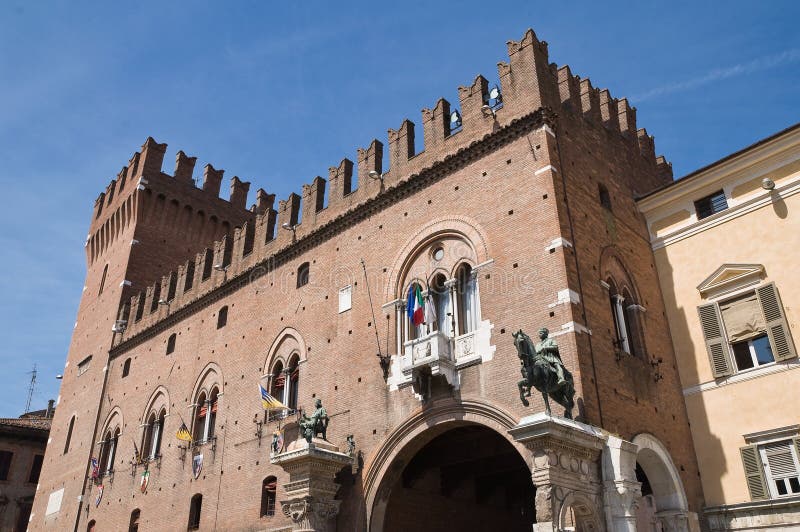Ducal Palace. Ferrara. Emilia-Romagna. Italy Stock Photo - Image of ...