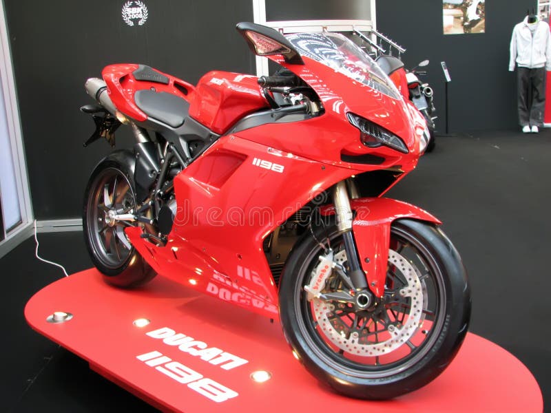 Ducati 899 Panigale Night Shot by the Harbor Editorial Stock Image ...