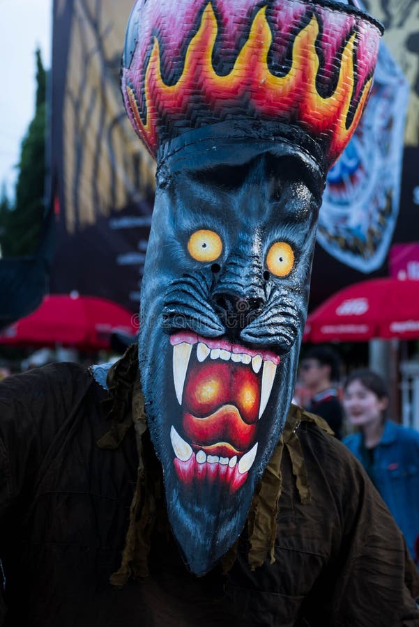 Duch Maska Phi Ta Khon Festiwal Zdjęcie Editorial - Obraz złożonej z ...