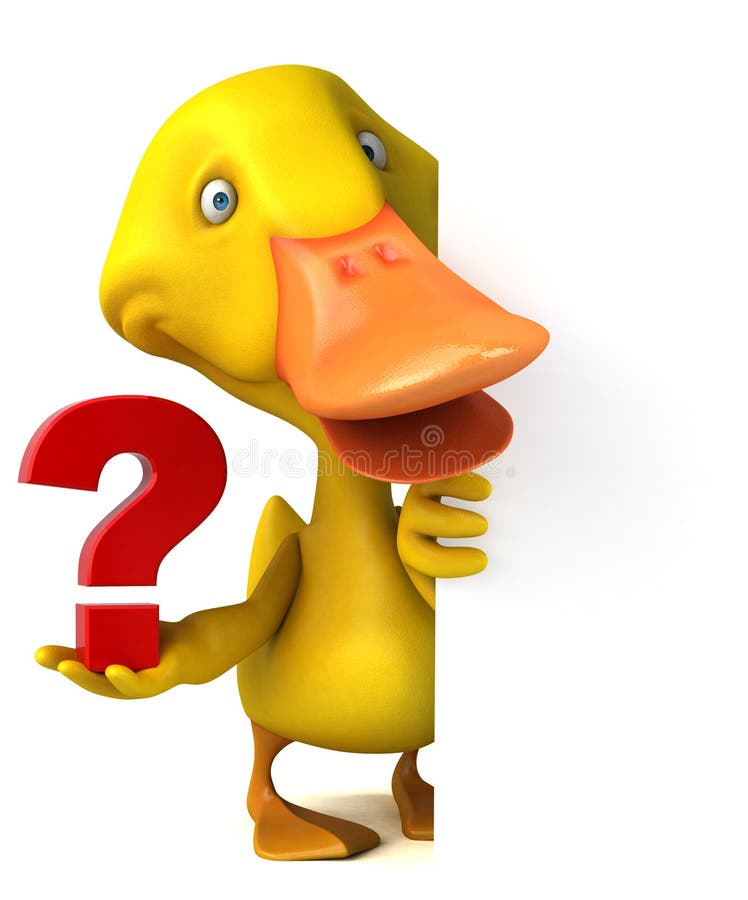 Duck - Question Illustration Stock Illustration - Illustration of duck ...