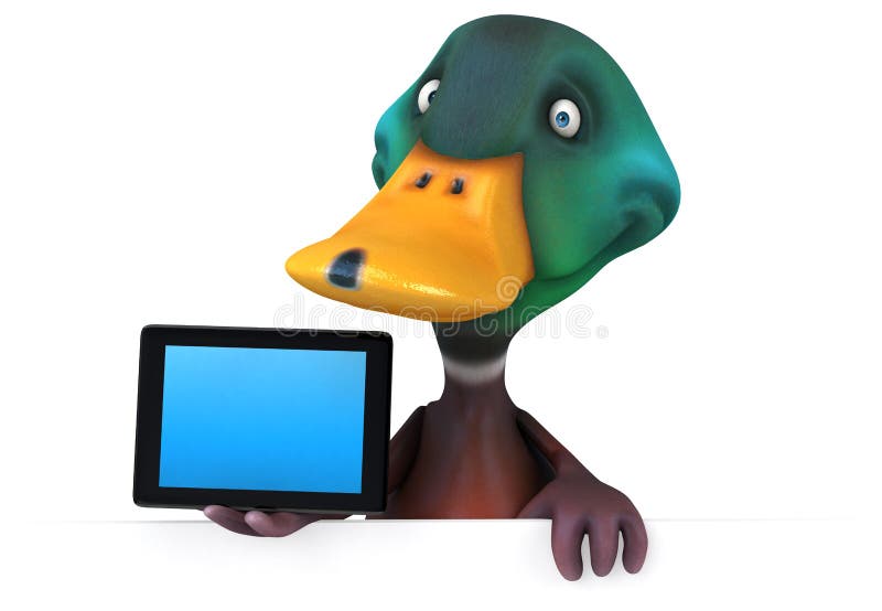 Duck stock illustration. Illustration of wildlife, internet - 71892059