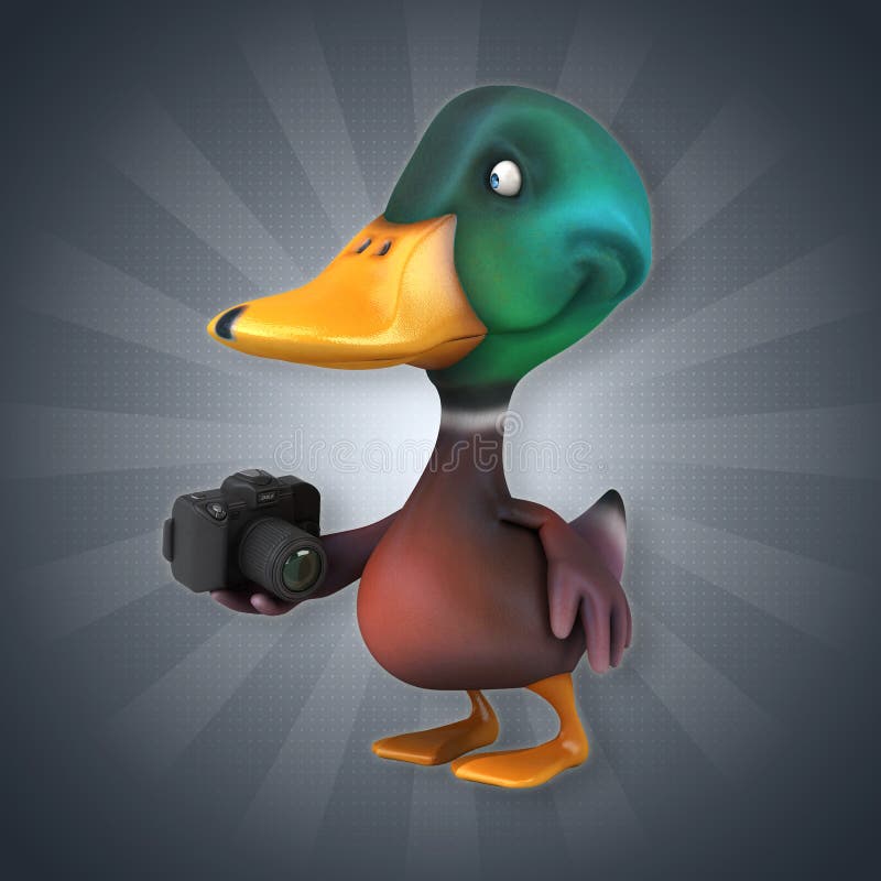Duck stock illustration. Illustration of camera, duck - 74273581