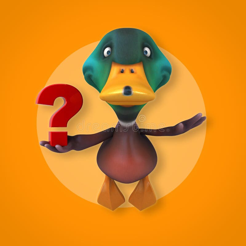 Duck - Question Illustration Stock Illustration - Illustration of duck ...