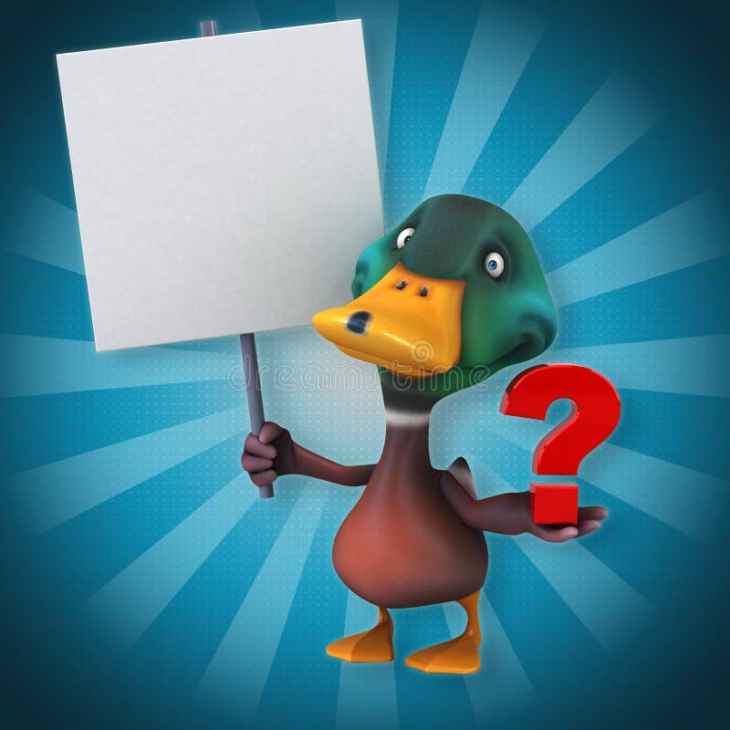 Duck - Question Illustration Stock Illustration - Illustration of duck ...