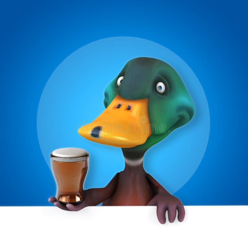 Duck stock illustration. Illustration of orange, quack - 74273729