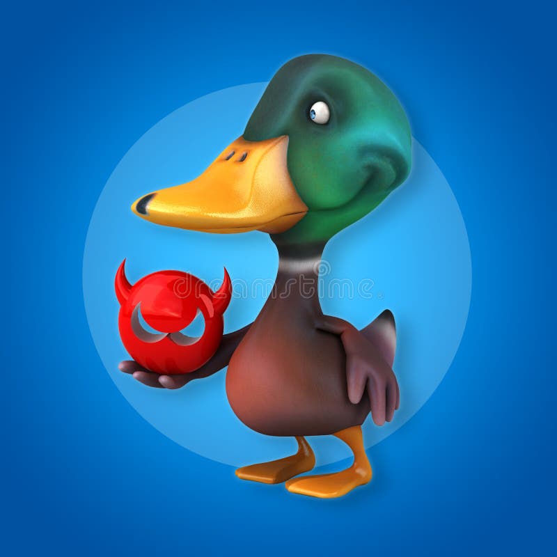 Duck stock illustration. Illustration of bird, security - 74273982