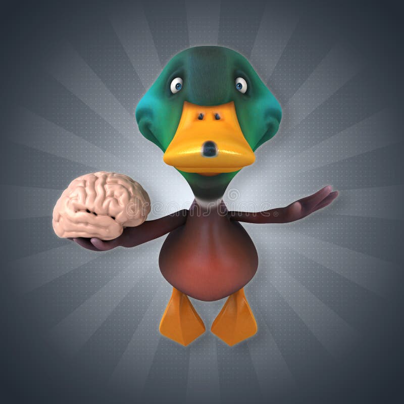 Duck stock illustration. Illustration of mind, isolated - 76173515