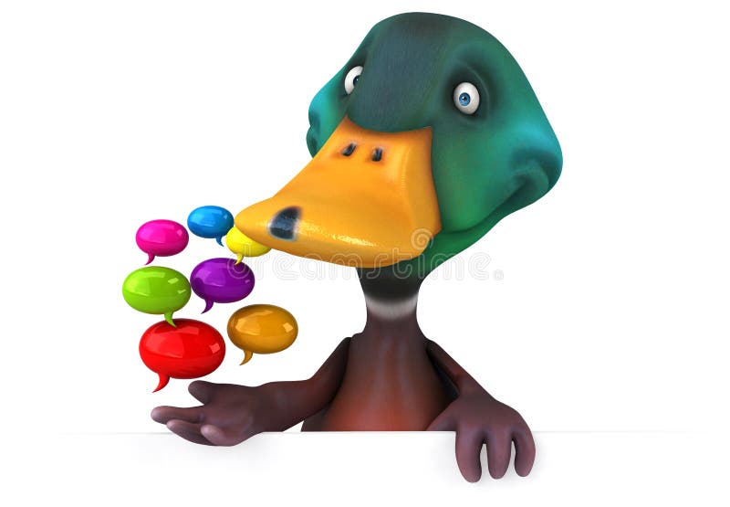 Duck stock illustration. Illustration of communication - 76173614