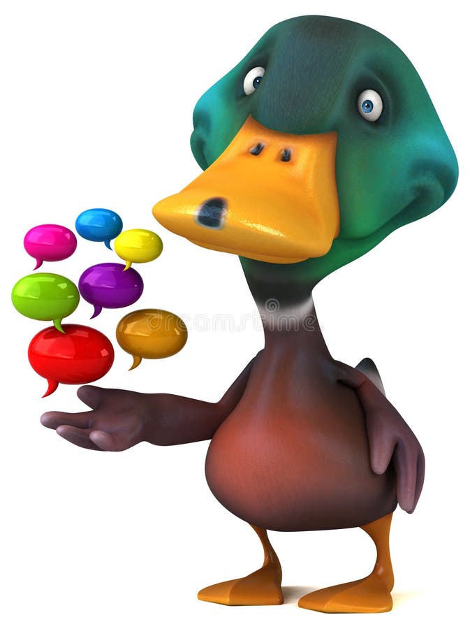 Duck stock illustration. Illustration of chat, animal - 76173844