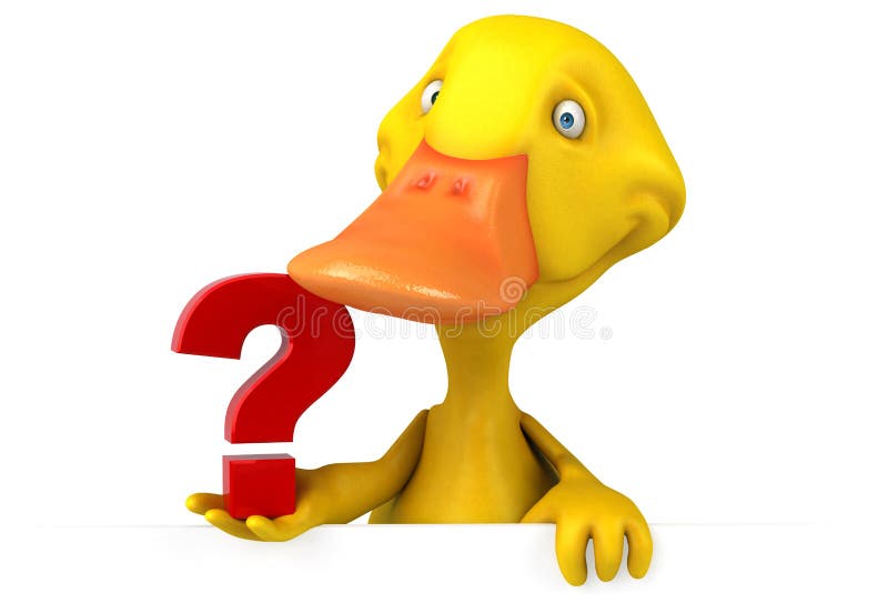 Duck stock illustration. Illustration of question, animal - 78904742
