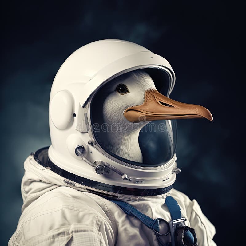 Duck Astronaut Wearing Space Suit, in Space. Generative AI Stock ... Duck Astronaut Wearing Space Suit, in Space. Generative AI Stock ...