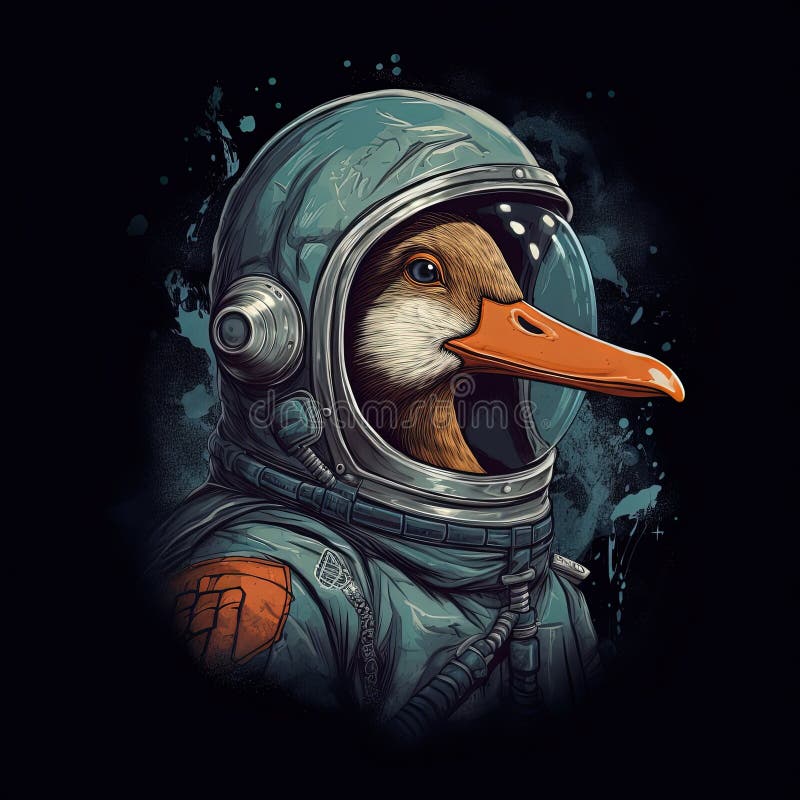 Duck Astronaut Wearing Space Suit, in Space. Generative AI Stock ... Duck Astronaut Wearing Space Suit, in Space. Generative AI Stock ...