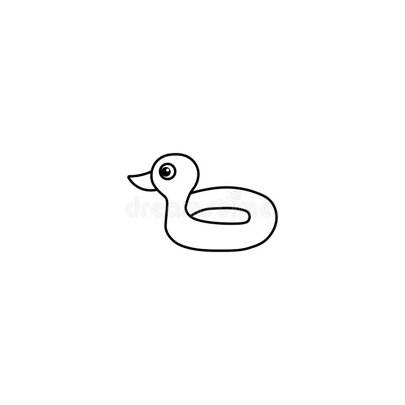 Swimming Duck Pictogram Stock Illustrations – 36 Swimming Duck ...