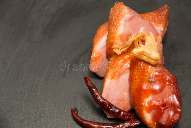 Duck Breast Roasted and Tamarind Sauce Stock Image - Image of food ...