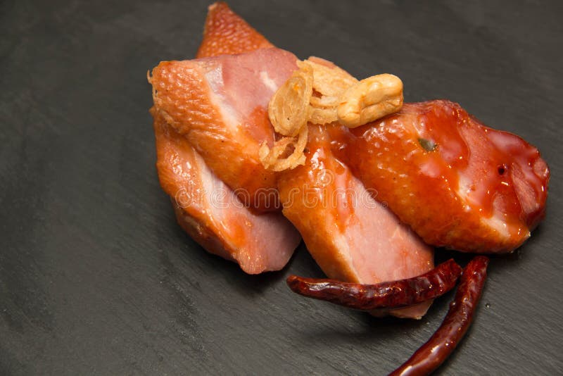 Duck Breast Roasted and Tamarind Sauce Stock Image - Image of sauce ...