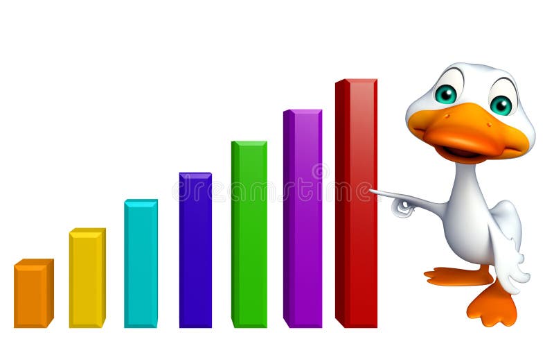 Duck Cartoon Character Graph Stock Illustrations – 10 Duck Cartoon ...