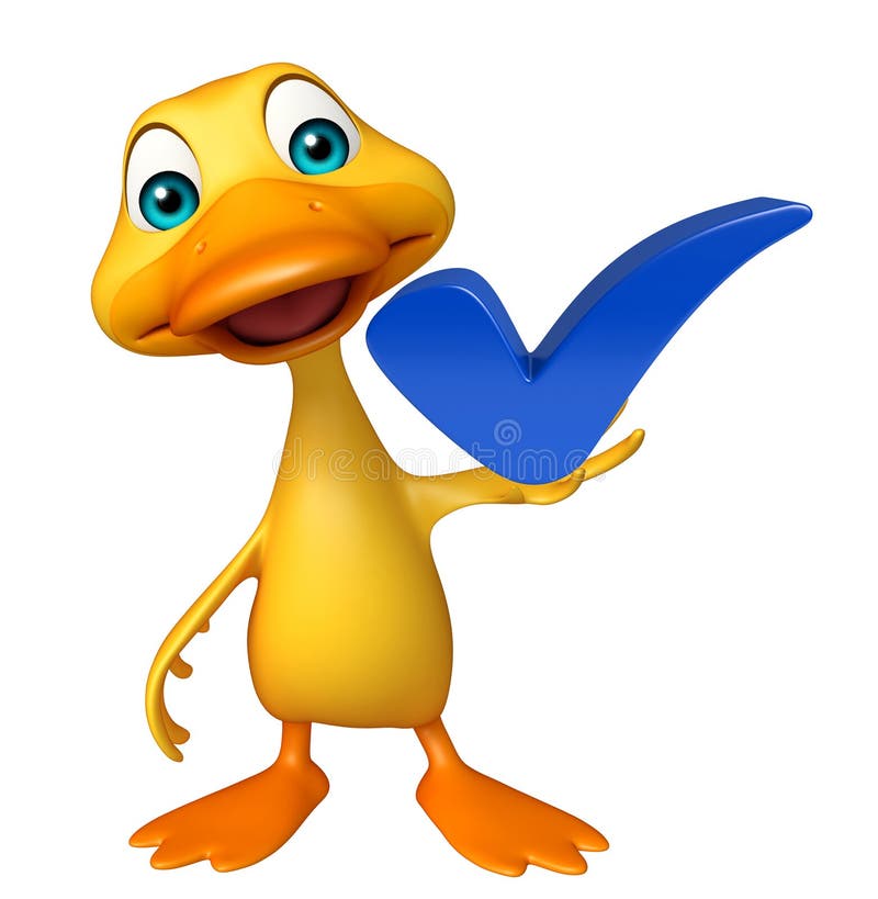Duck Cartoon Character Right Sign Stock Illustrations – 8 Duck Cartoon ...