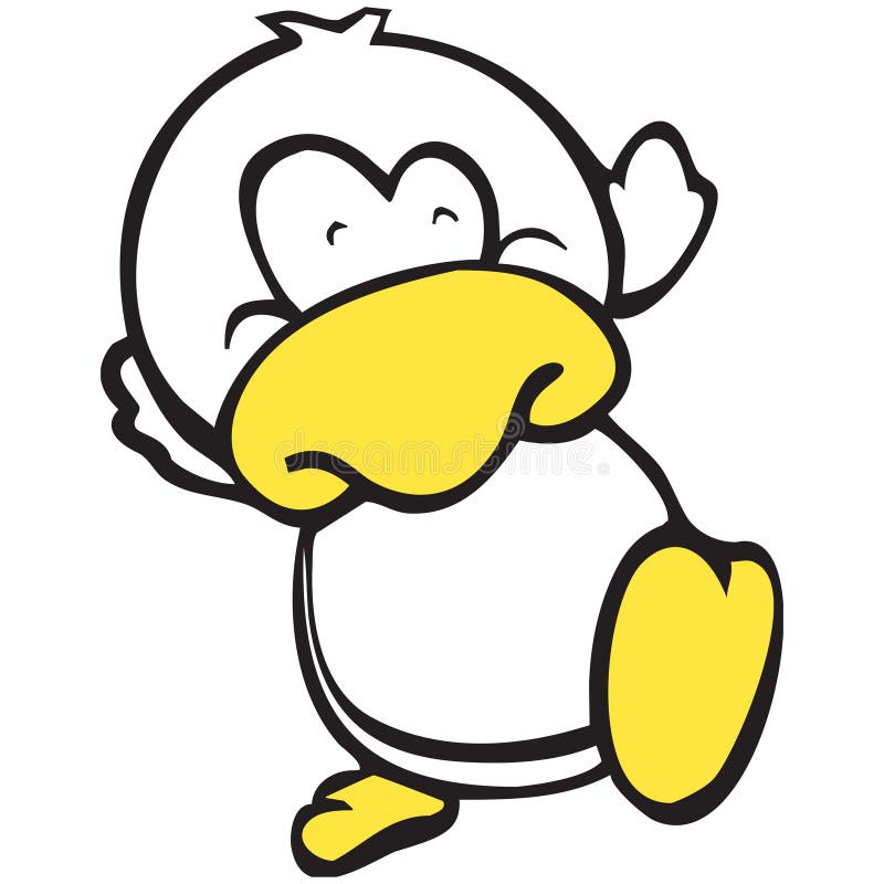 Duck character stock vector. Illustration of animal, face - 13052558