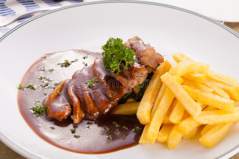 Duck confit stock image. Image of france, fried, poultry - 84019587