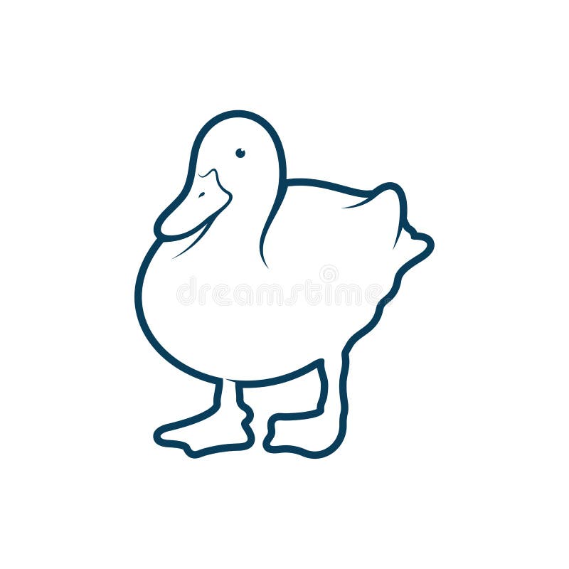 Duck Design Vector Illustration, Creative Duck Logo Design Concept ...