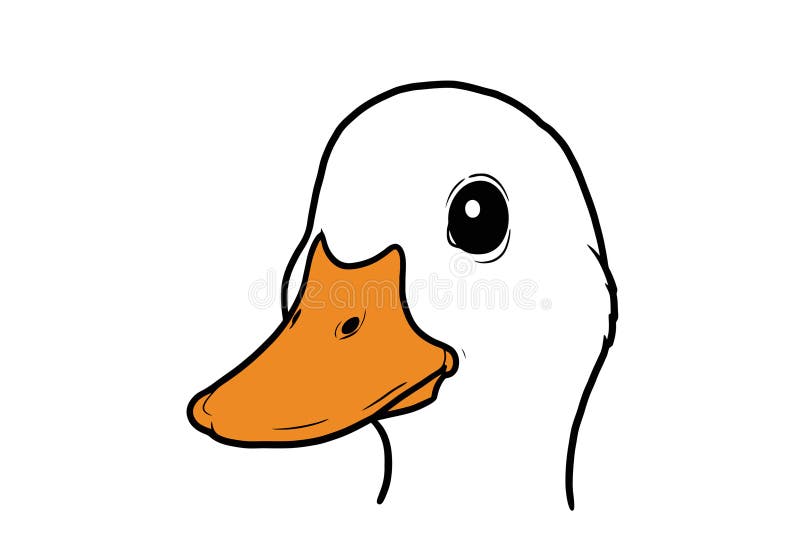 Duck Face Clip Art. stock illustration. Illustration of clean - 360855232