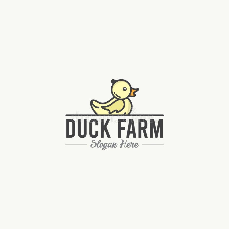 Duck Farm Logo Icon Vector Template Design Illustration Stock Vector ...