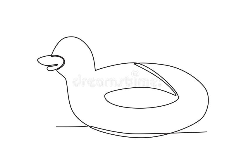 Duck float for swimming stock vector. Illustration of palm - 279057055