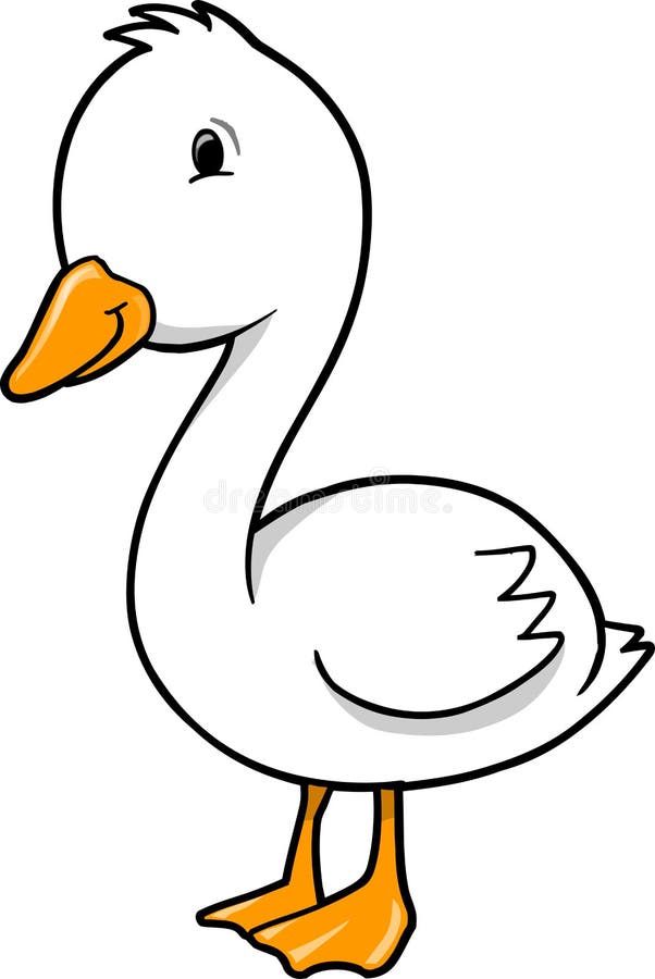 Duck goose stock vector. Illustration of bird, feathers - 12746199