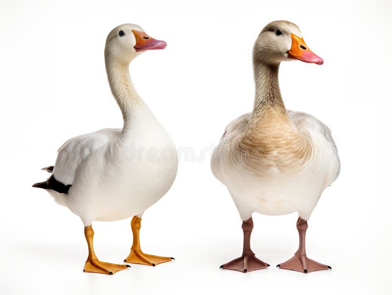 Duck and Goose Made with Generative AI Illustration Stock Illustration ...
