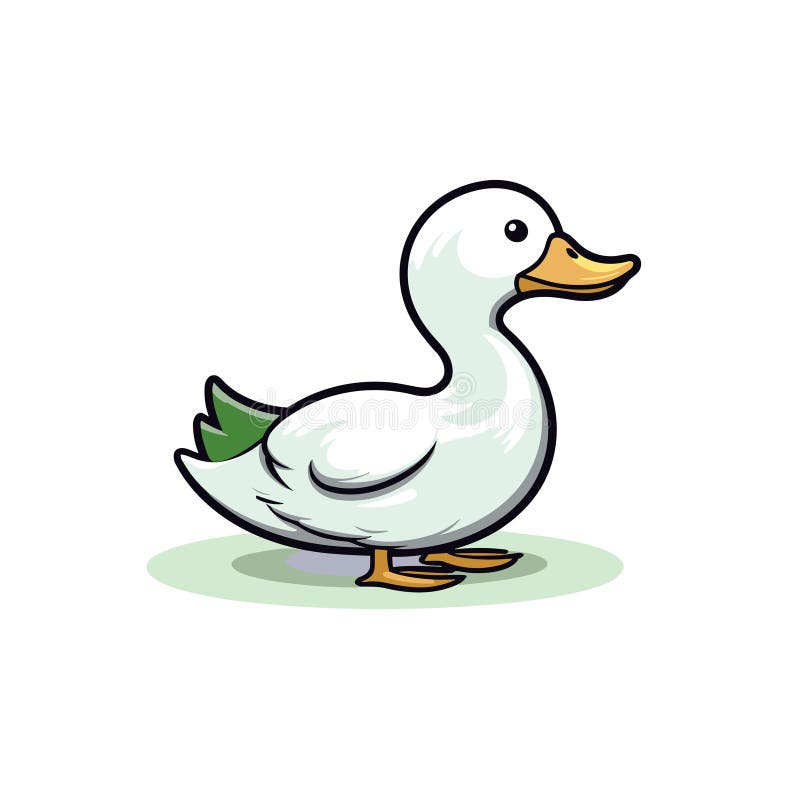 Duck Hand-drawn Illustration. Duck. Vector Doodle Style Cartoon ...