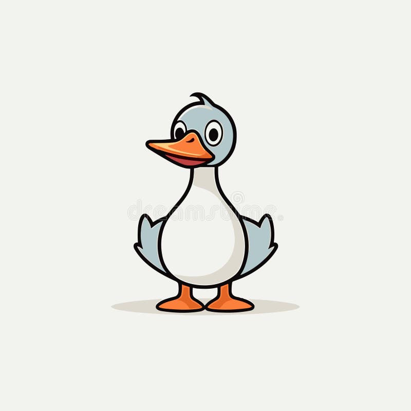 Duck Hand-drawn Illustration. Duck. Vector Doodle Style Cartoon ...