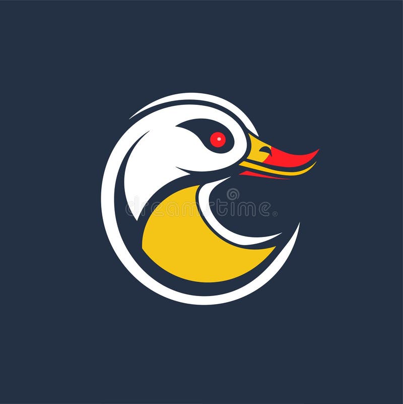 Duck Head Vector Design Template. Duck Head Icon Vector Design. Flat ...