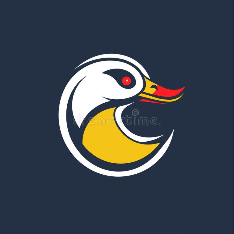Duck Head Vector Design Template. Duck Head Icon Vector Design. Flat ...