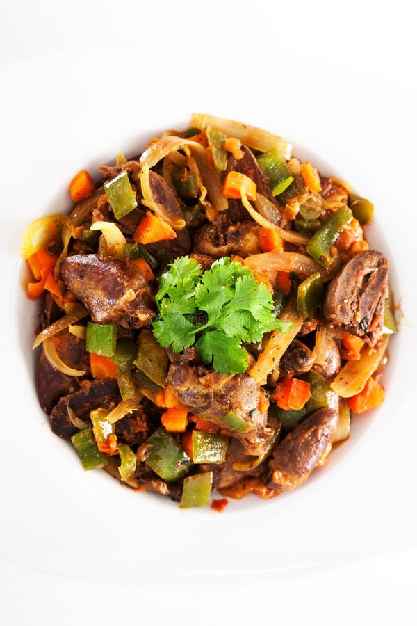 Duck Hearts Stew Vegetables Stock Image - Image of close, food: 48975803