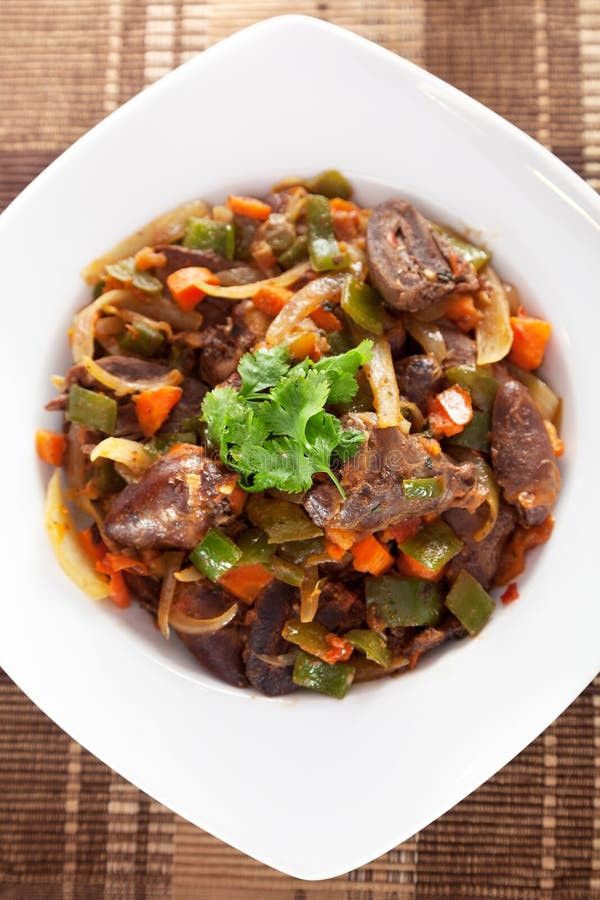 Duck Hearts Stew Vegetables Stock Photo - Image of close, meal: 49344318