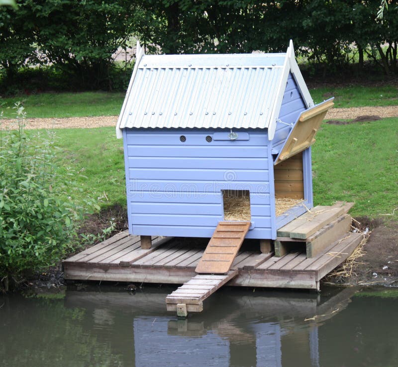 Duck House. stock photo. Image of wood, country, construction - 11094784