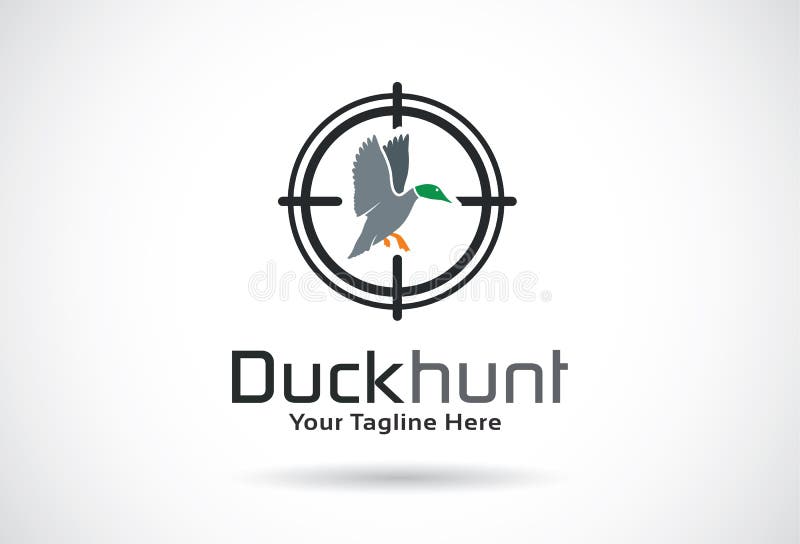 Duck Hunt Logo Template Design Vector, Emblem, Design Concept, Creative ...