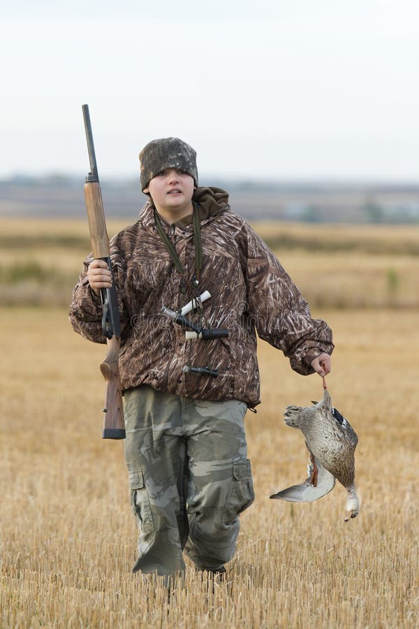 Duck Hunter stock photo. Image of young, waterfowl, hunt - 58100306