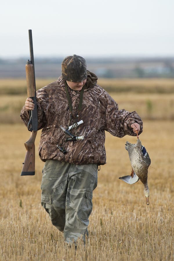 Duck Hunter stock image. Image of hunter, youth, dcuk - 58100379