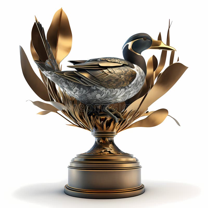 Duck Hunter Trophy. Generative AI Stock Illustration - Illustration of ...